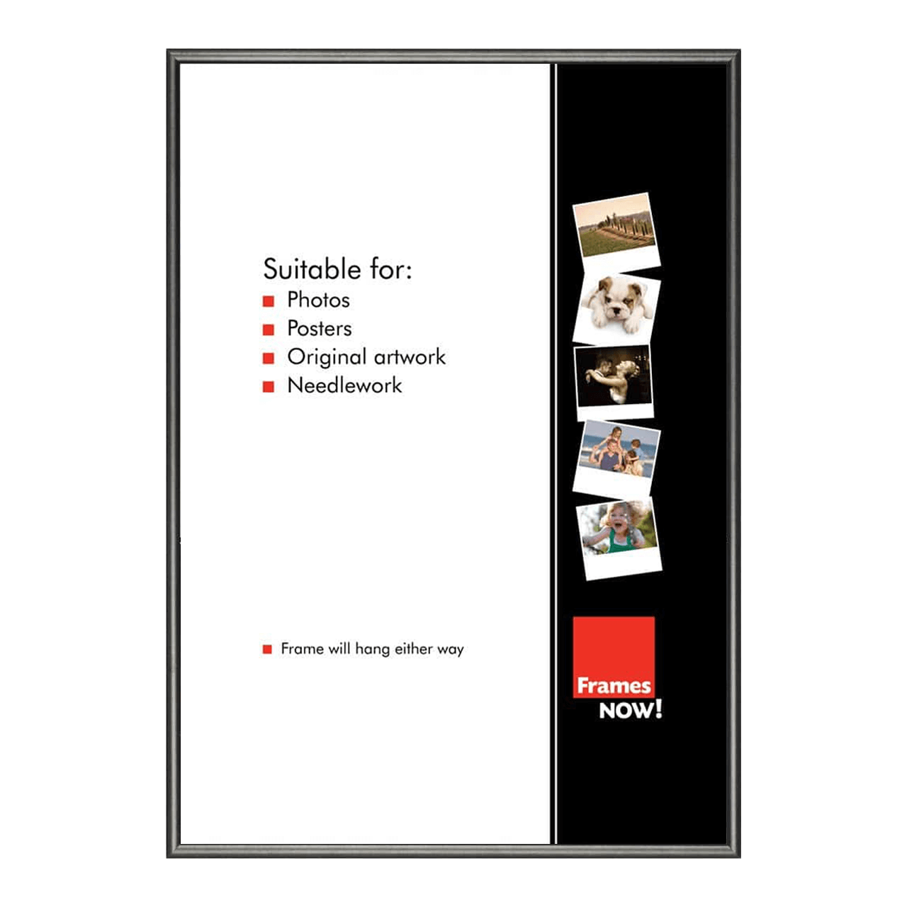 Premium Black Aluminium Frame | 64 x 45cm Sleek Picture Frame