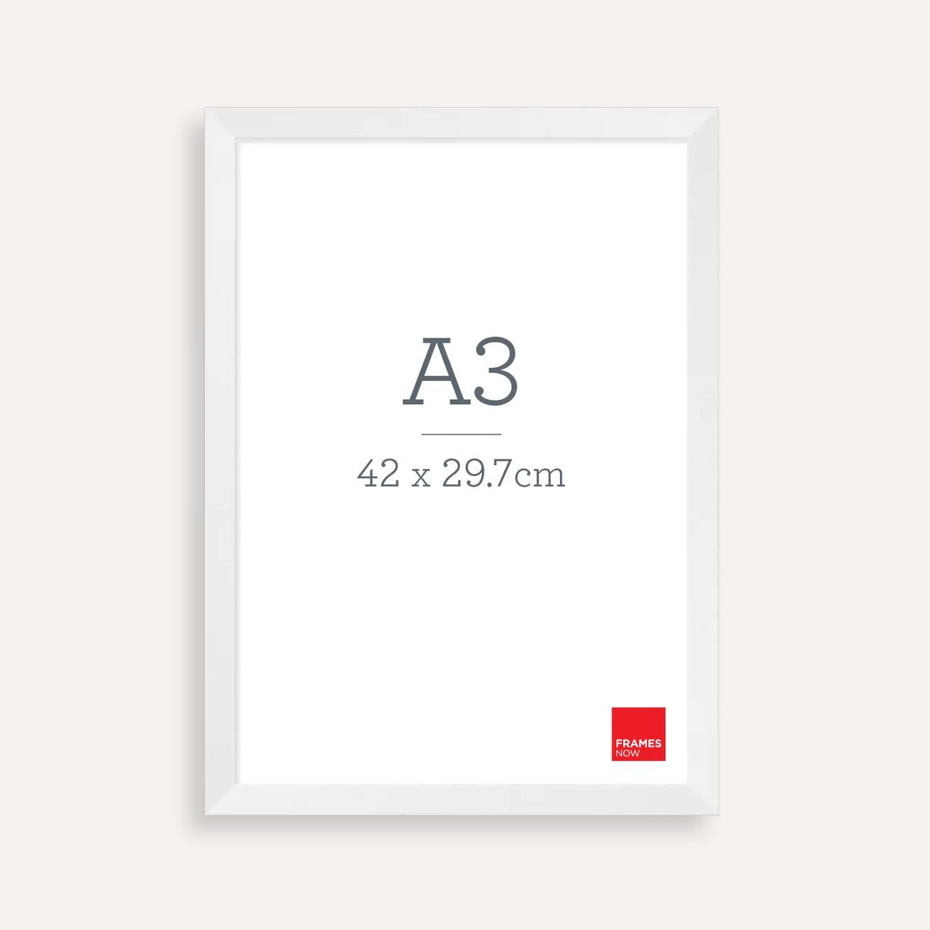 A3 Matte White Box Picture Frame | White A3 Frame – Frames Now