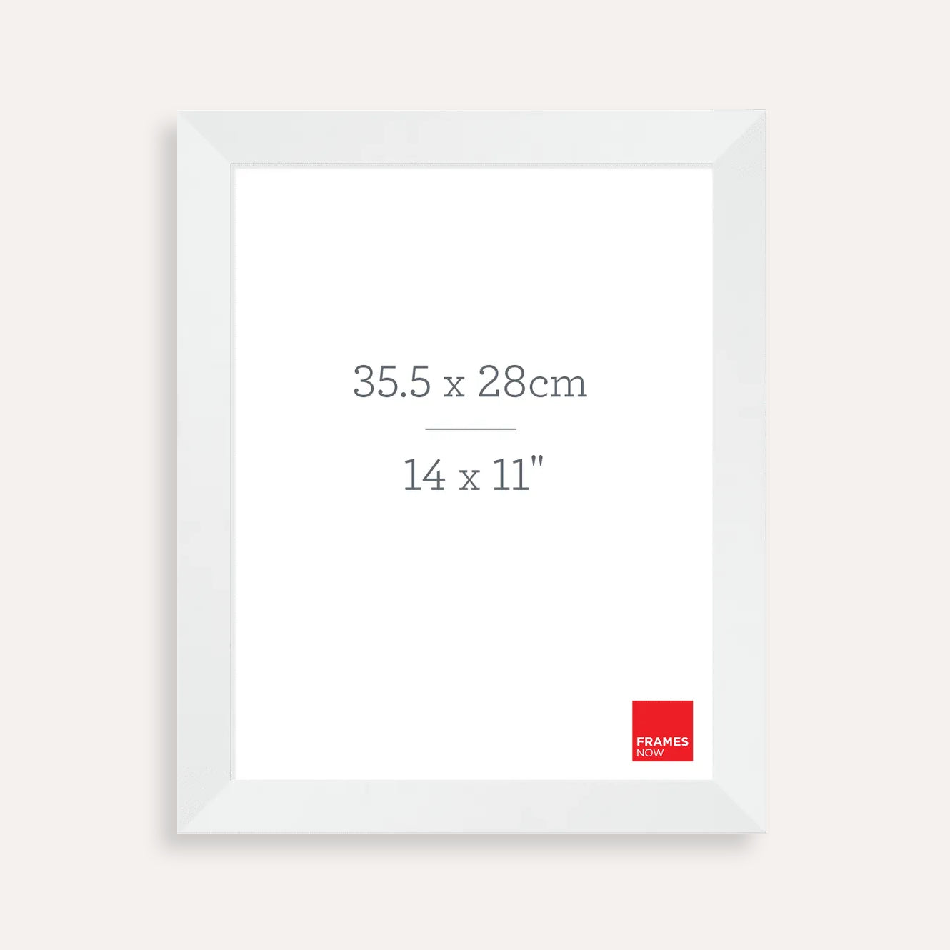 Premium Matte White Picture Frame | 35.5 x 28cm Contemporary Photo Frame